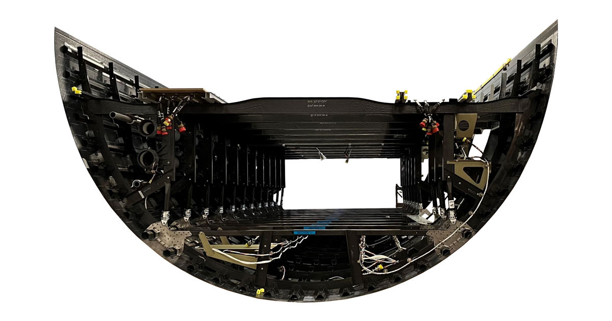 One of the world's largest thermoplastic aerostructures successfully ...